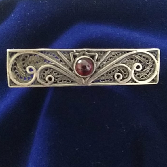 Jewelry | Filigree Scroll Amber Pendent | Poshmark
